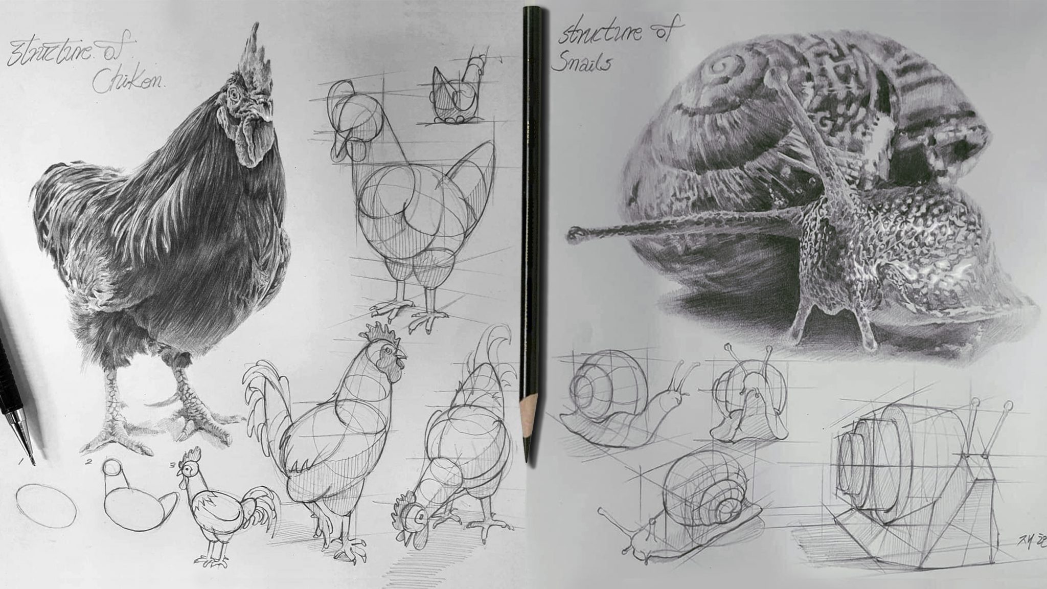 Cómo dibujar animales a partir de formas geométricas | Formación Animal